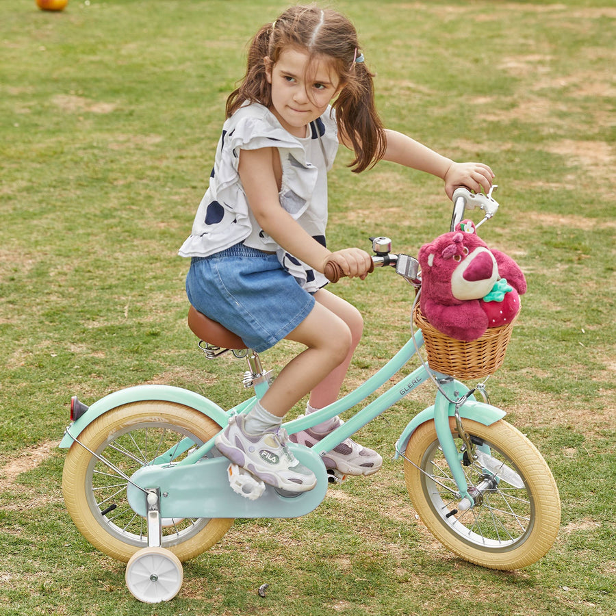 Glerc Retro Style Girls Bike with stabilisers – GlercBikesUK